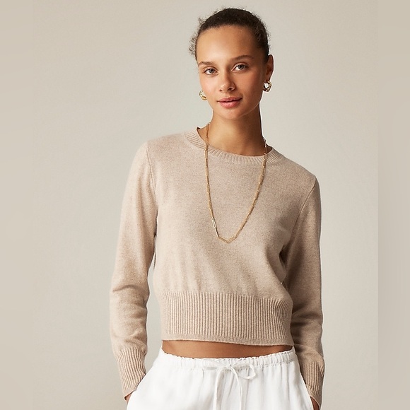 J. Crew | Sweaters | J Crew Cashmere Sweater Shrunken Cropped Fit Very ...